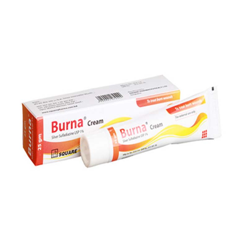 BURNOL BURNA Silver Sulfadiazine Cream 1% 25g - Taj Scientific Online Store