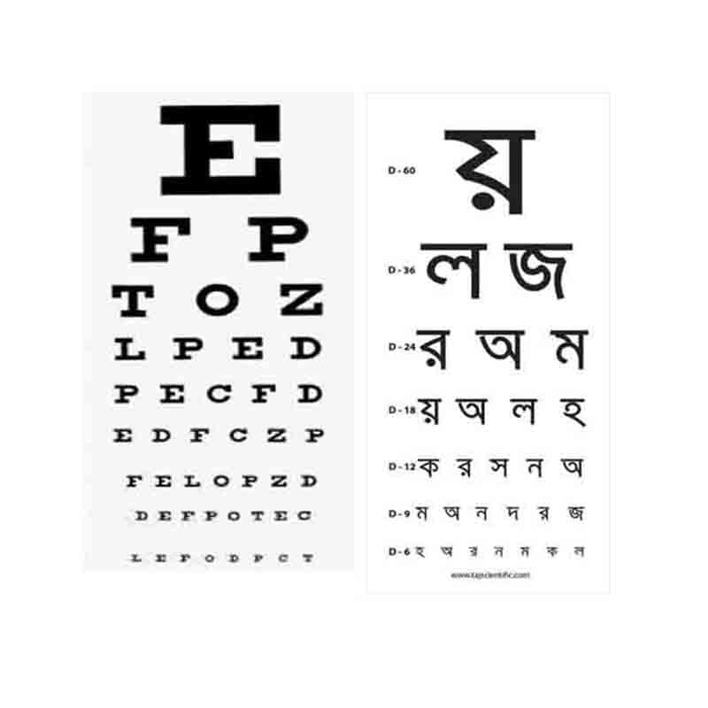Eye Chart - Taj Scientific Online Store